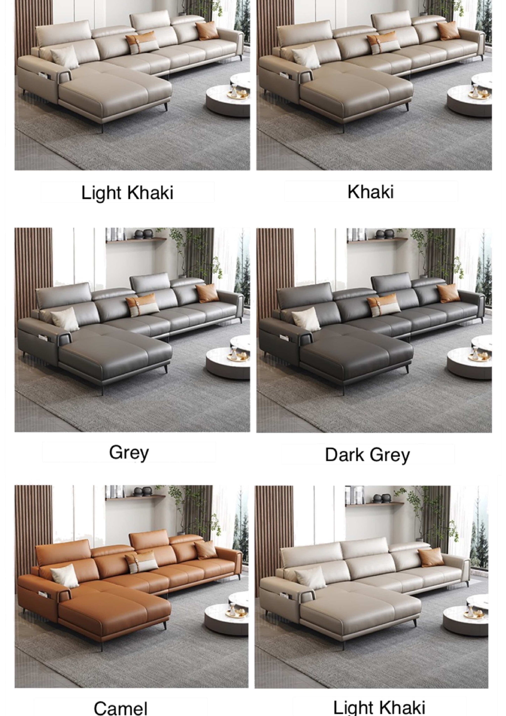 Kaiser Sectional Leather Sofa – Home Atelier